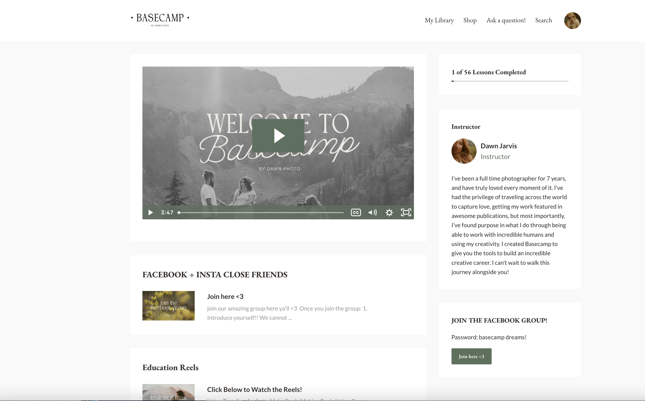 Basecamp – Dawn Photo Education